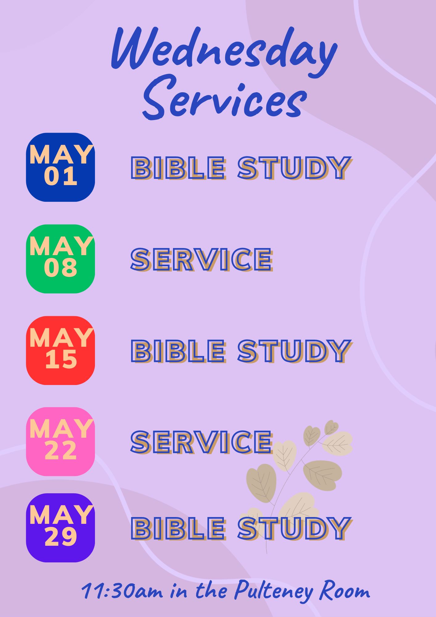 Upcoming Services and Events – Manvers Street Baptist Church